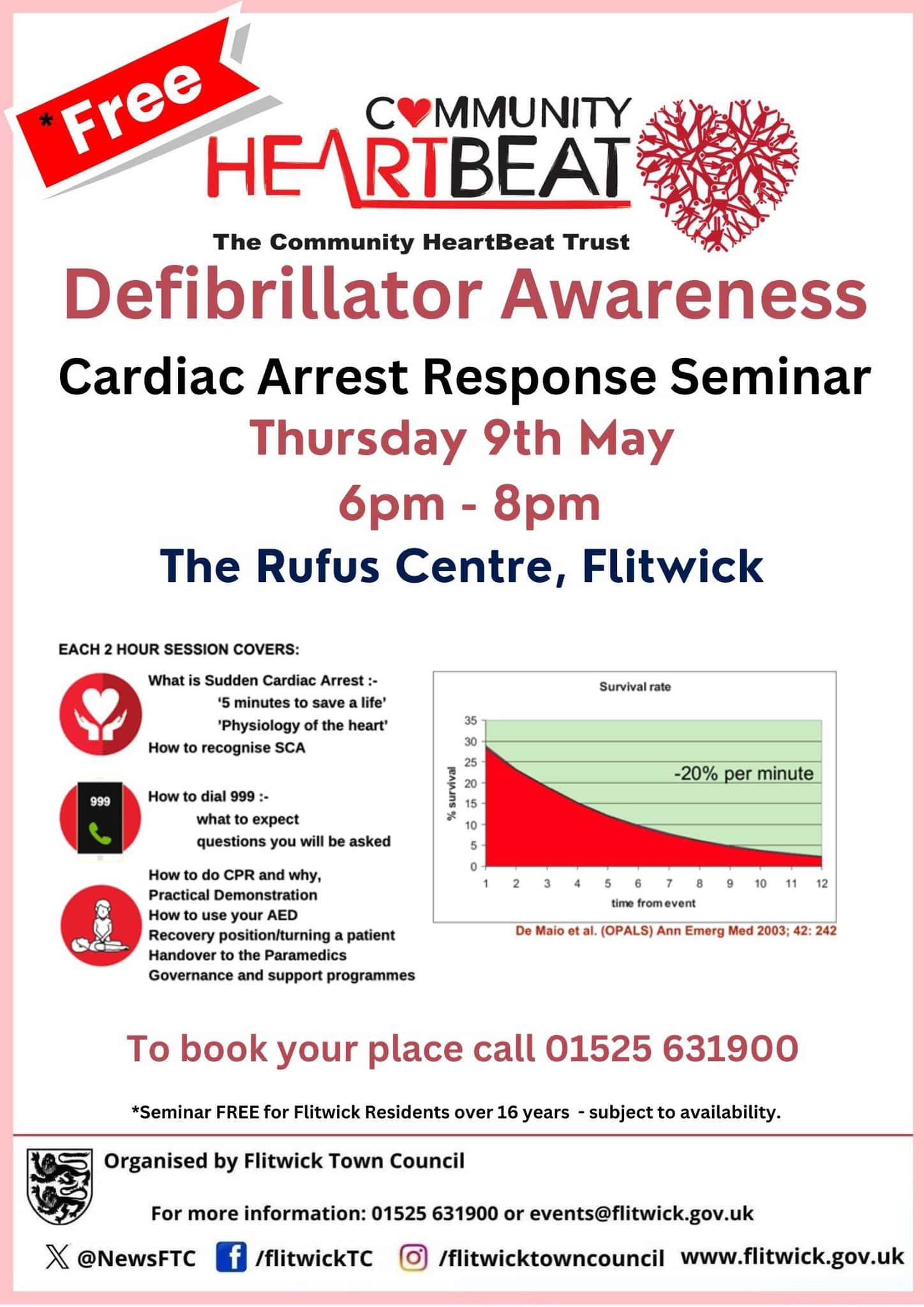 ADDITIONAL DEFIBRILLATOR IN TOWN CENTRE - Flitwick Town Council