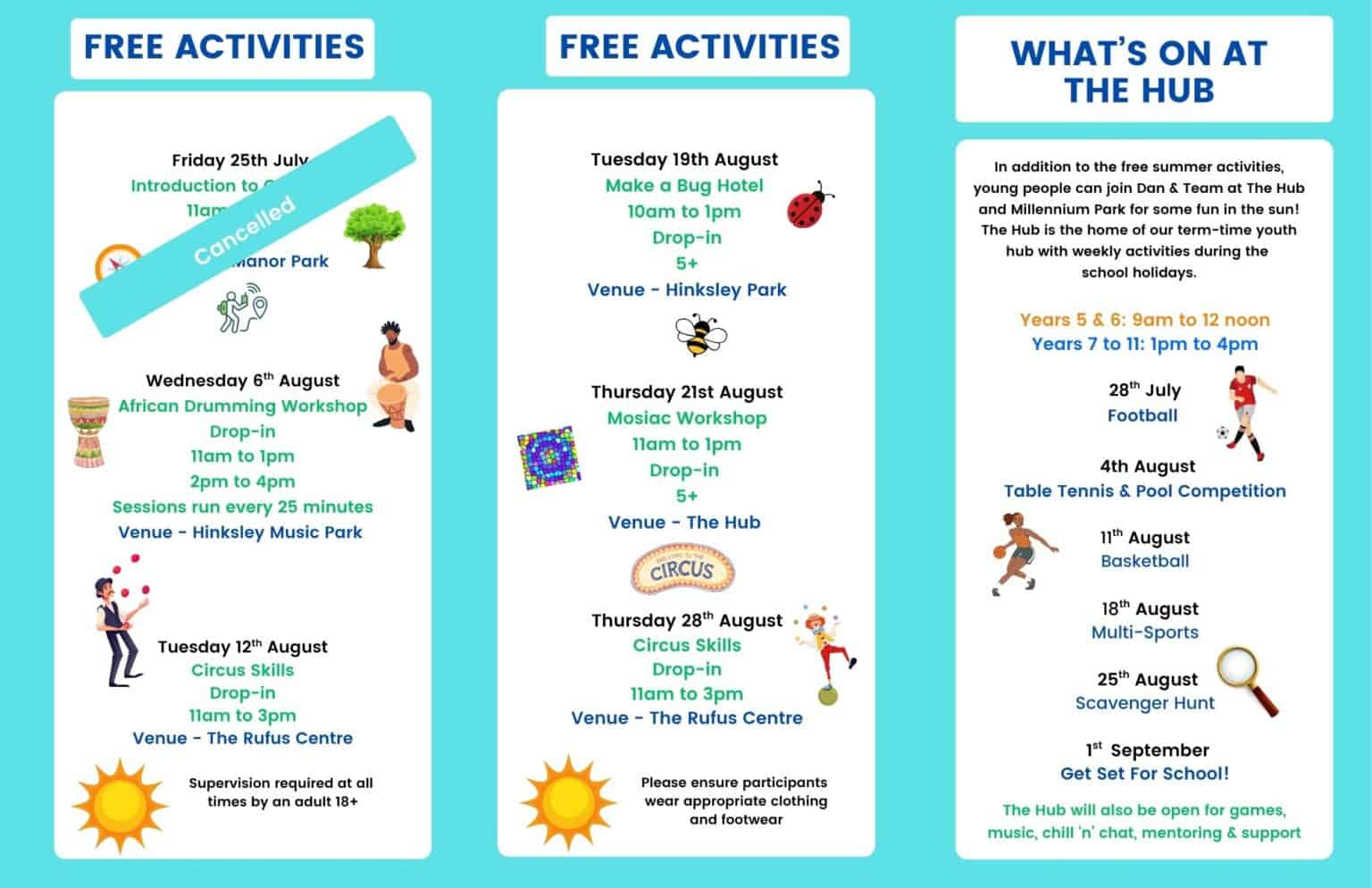 FREE SUMMER HOLIDAY PROGRAMME IS BACK! - Flitwick Town Council